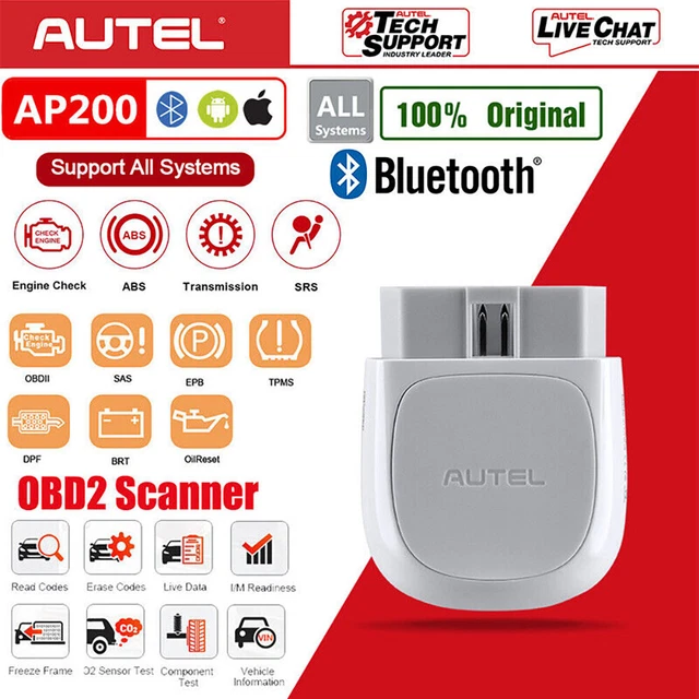 AUTEL AP200 OUTIL Diagnostic Auto OBD2 Bluetooth Diagnostique Lecteur ...