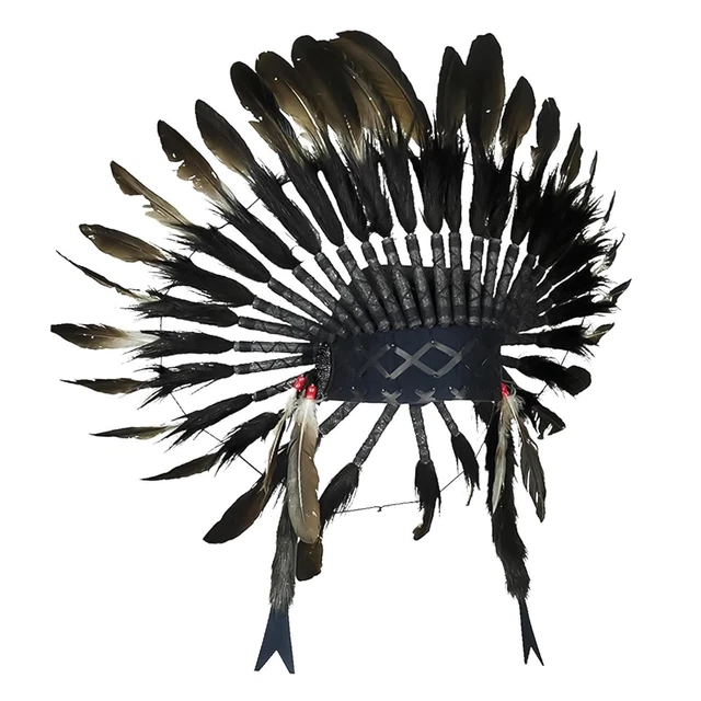 AMERICAN CHIEF INDIAN Native Hat for Mardi Gras Cosplay Party Carnival ...