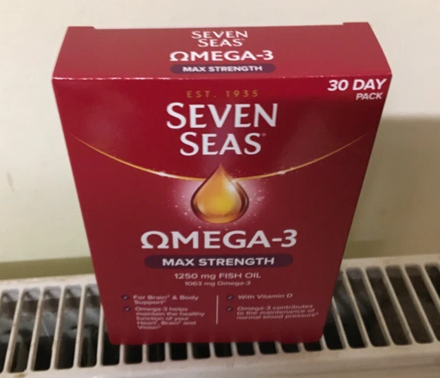 SEVEN SEAS OMEGA-3 Max Strength Food Supplement (30 Capsules) £11.12 - PicClick UK