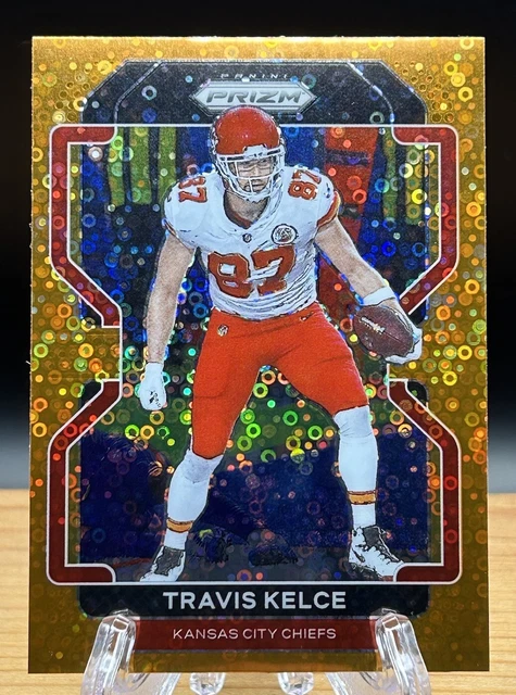 2021 PRIZM TRAVIS Kelce orange discothèque parallèle #189 Kansas City ...