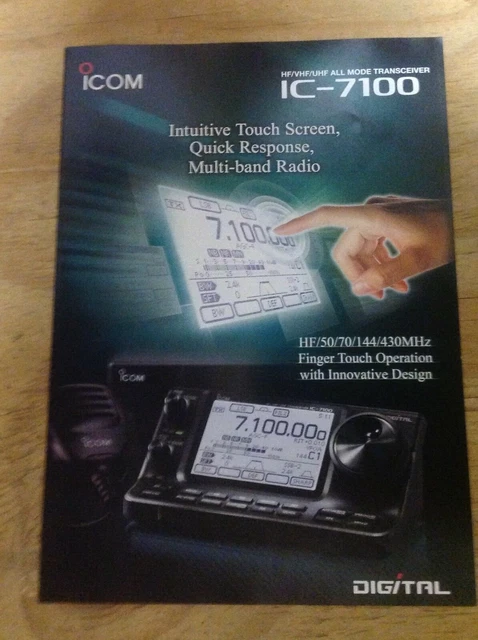 NEW PRODUCT BROCHURE for the ICOM IC-7100 2 page double sided in colour ...