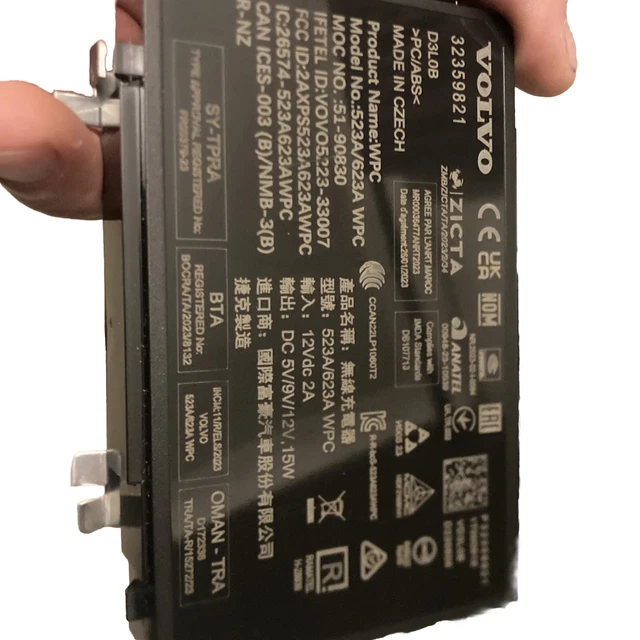 VOLVO XC40 EV 2022-2023 Wireless Phone Charger Module 32389380 £111.00 ...