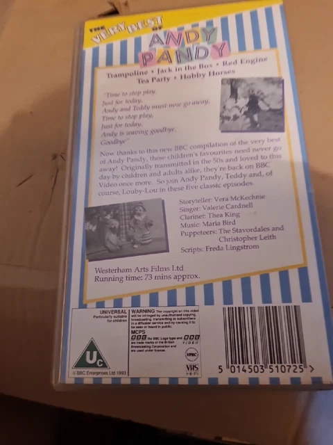 THE VERY BEST Of Andy Pandy BBC - VHS Video Tape - 5 Classic Episodes £ ...