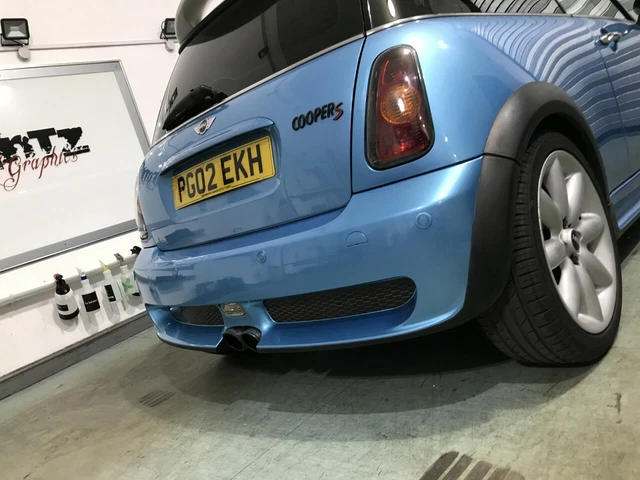 MINI JCW REALISTIC Aero Rear Bumper Grill Decal R50 R53 Cooper S £23.99 ...