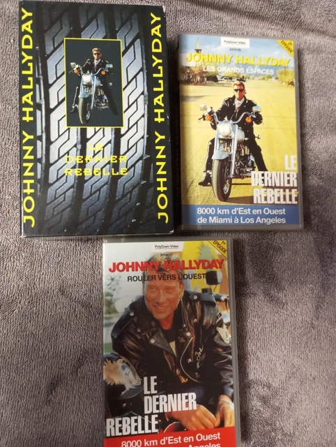 CASSETTE VIDÉO VHS: Johnny Hallyday dernier rebelle-detective-la gamine ...