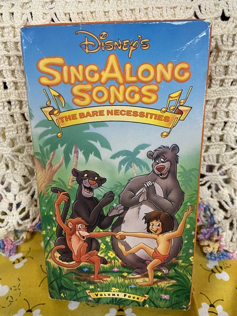 DISNEY VHS SING Along Songs Volume 4 The Bare Necessities Sing-Along ...