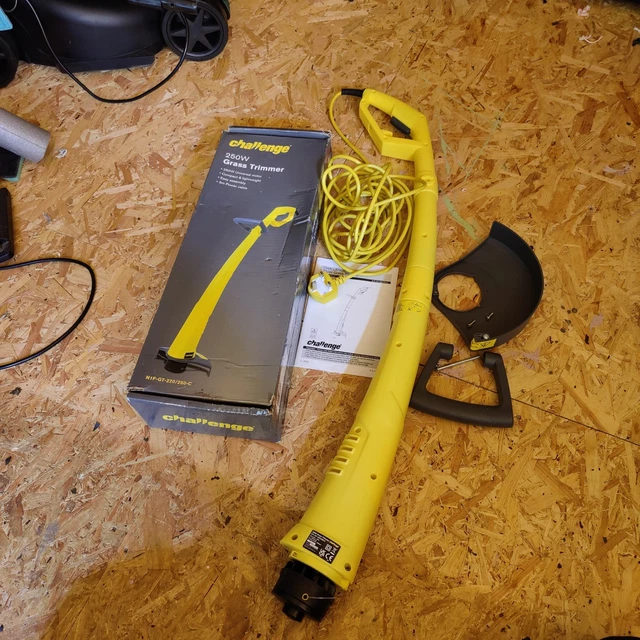 CHALLENGE 250W CORDED Lightweight Grass String Trimmer £15.00 - PicClick UK