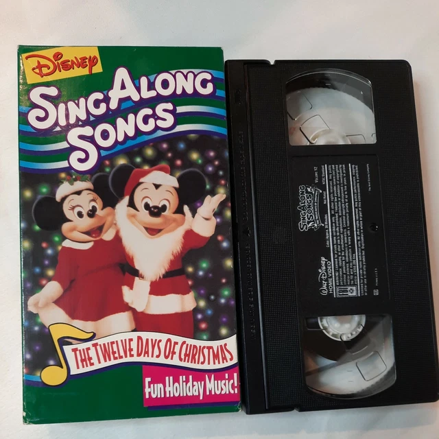 DISNEY’S SING ALONG Songs Twelve Days Of Christmas VHS Video Tape ...