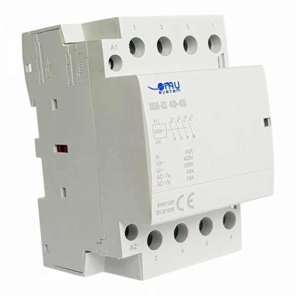 MODULAIRE PROTECTION DE Puissance Contacteur 40A 4kW 230V AC 4NO 35mm din Pour EUR 24,38 ...