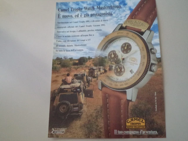ADVERTISING ADVERTISING 1992 CAMEL TROPHY WATCH MASTERCHRONO £4.19 ...