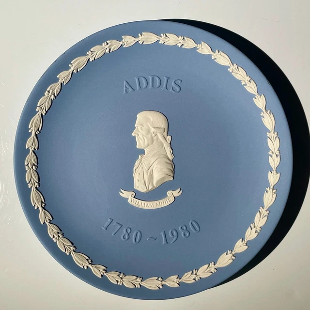 WEDGWOOD JASPER WARE Plate Addis 200th Anniversary 1780-1980 Hertford ...