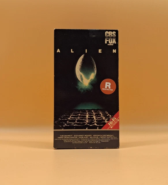 ALIEN 1979 VHS (CBS/FOX 1984 Two tone release) Sci-Fi Horror/ Sigourney ...