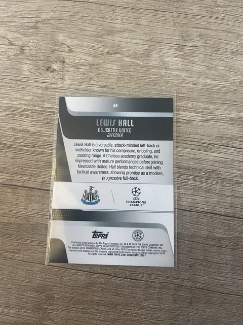 TOPPS 2025/26 UCC Flagship Lewis Hall Numbered /150 £5.44 - PicClick UK