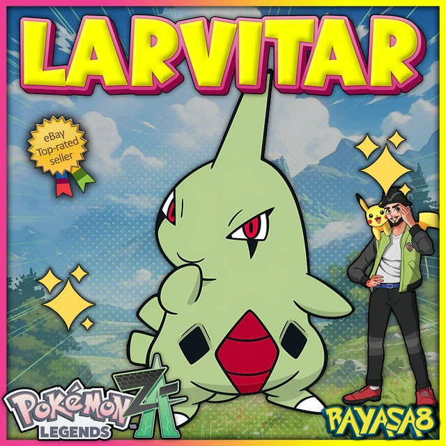 LARVITAR POKÉMON LEGENDS ZA 6IV Best Stats Battle Ready Home🌟 Shiny ...