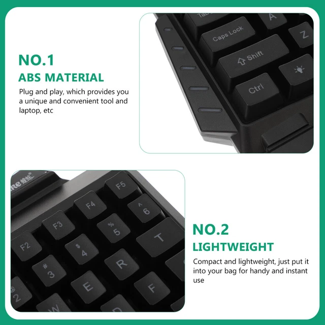 HALF KEYBOARD GAMING Programmable Keypad Gaming Keyboard Mechanical £19 ...