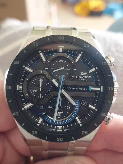 CASIO EDIFICE EQS-920 Solar Powered Chronograph £79.00 - PicClick UK