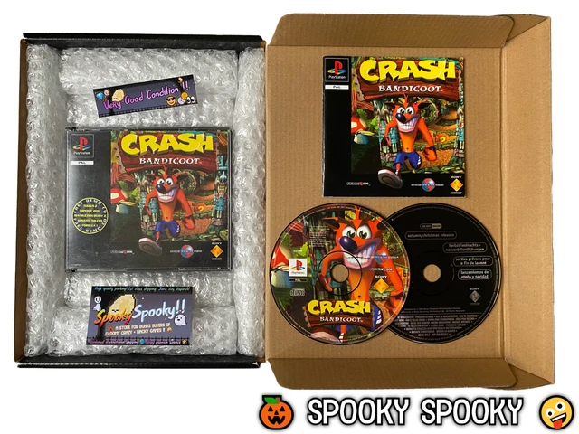 CRASH BANDICOOT PS1 Big Box - UK PAL VGC with Demo - High Quality ...