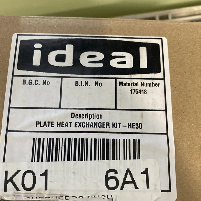 IDEAL LOGIC PLUS Combi 30 Plate Heat Exchanger 175418 " New Brand" £38. ...
