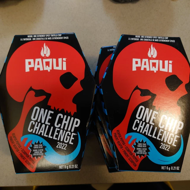 PAQUI ONE CHIP Challenge 2022 Carolina Reaper Scorpion Pepper Tortilla ...