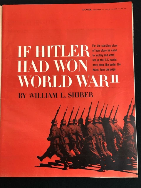 LOOK MAGAZINE, DECEMBER 19, 1961 Missing Covers, "If Hilter Had Won ...