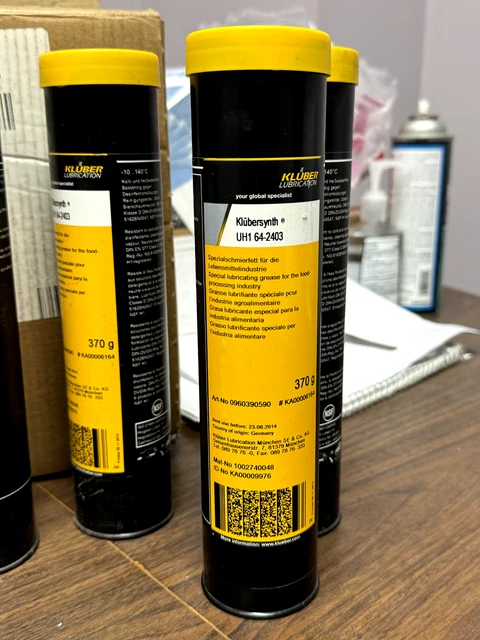 KLUBER KLUBERSYNTH UH1 64-2403 Grease Lubricant 370g New Food ...