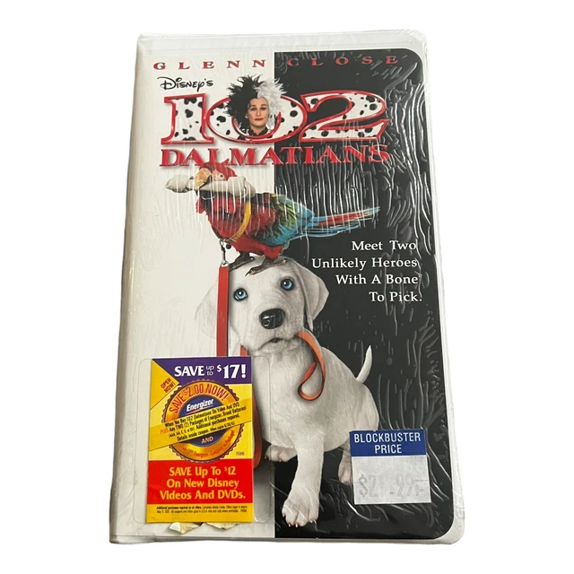102 DALMATIANS WALT Disney VHS Tape Clam Shell Factory Sealed New $10. ...