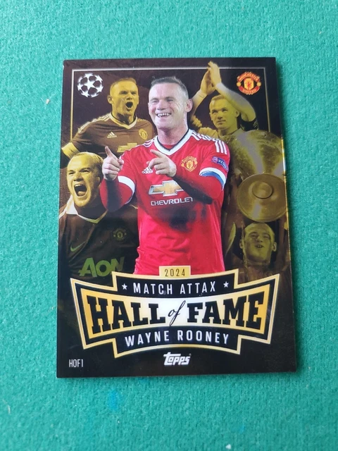 HALL OF FAME Wayne Rooney Match Attax 2024/2025 Manchester United 24/25 ...