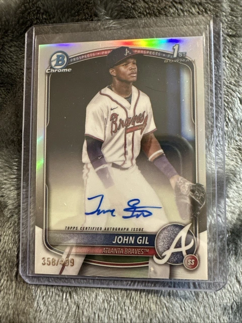 JOHN GIL 2025 Bowman Chrome CPA-JG Auto 1st Bowman $139.96 - PicClick CA