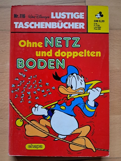 ERSTAUFLAGE LUSTIGE TASCHENBÜCHER Nr.116 Ohne Netz und doppelten Boden ...