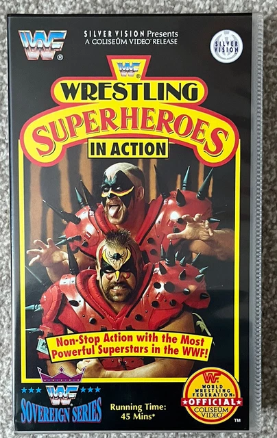 WWF SOVEREIGN SERIES. Super Heroes in Action VHS Video Tape. WWE. Macho ...