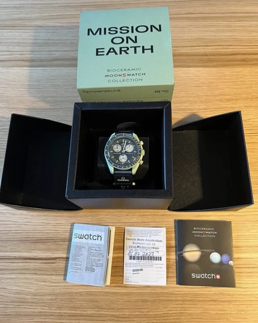 OMEGA X SWATCH Speedmaster MoonSwatch Blue Men's Watch - SO33G100 £180. ...