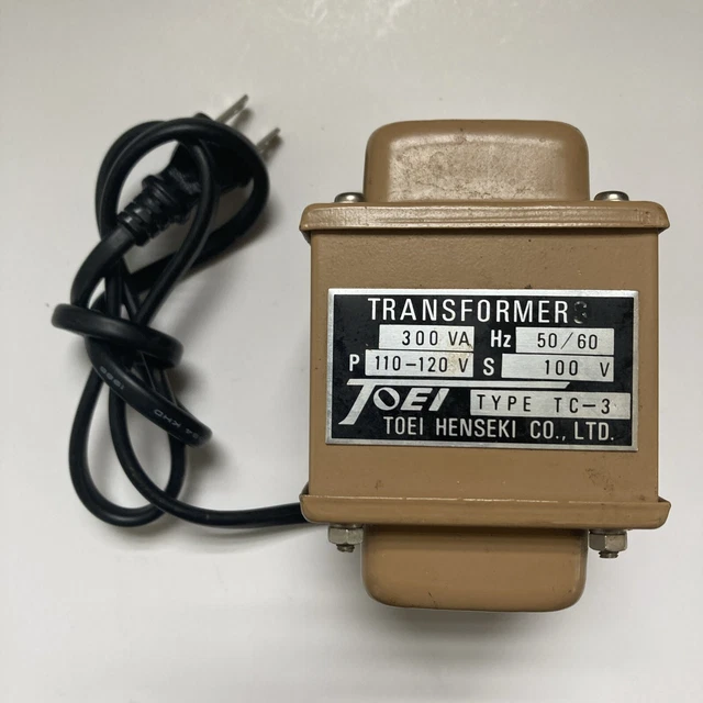 VINTAGE JAPANESE POWER Transformer TC-3 Toei Henseki 300V Voltage Step ...
