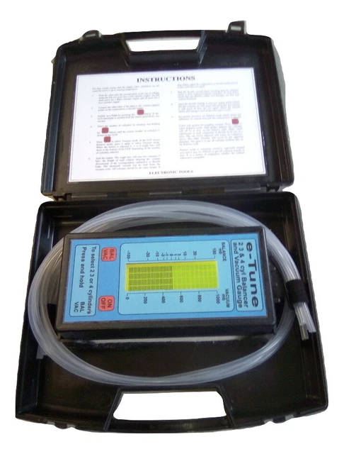 E-TUNE ELECTRONIC CARB and Throttle Body Balancer for 2, 3 & 4 cylinder ...