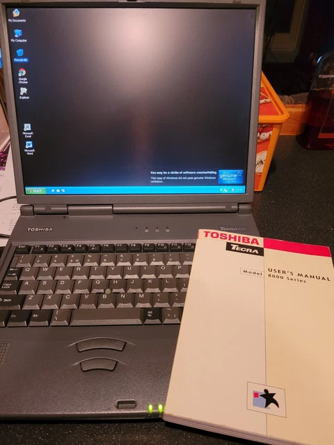 TOSHIBA TECRA 8000 Vintage Laptop computer £150.00 - PicClick UK