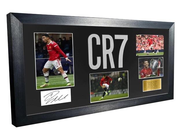 CRISTIANO RONALDO MANCHESTER United Signed Autograph Photograph Picture ...