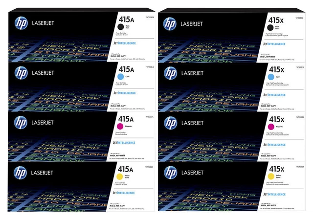 HP 415A 415X cartouche toner Laserjet M455 Dn Pro MFP M454 Fw NW M479 ...