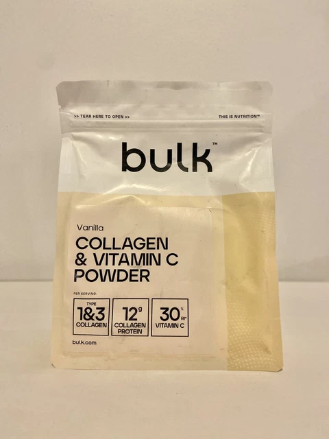 BULK COLLAGEN AND Vitamin C Powder 500 g | Protein Supplement | Vanilla ...