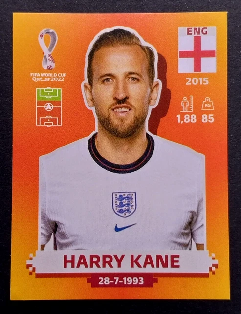 2022 FIFA WC Qatar PANINI Sticker #093 ENG 17 HARRY KANE Brazil Edition £5.56 - PicClick UK