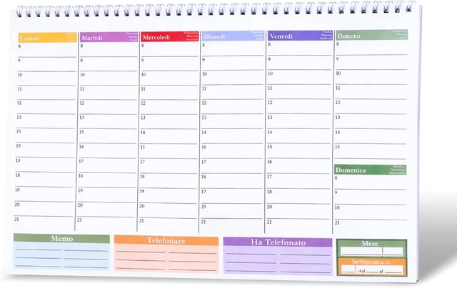 2026 WEEKLY TABLE Planner - 2026 Weekly Planner, A4 Without Dates with ...