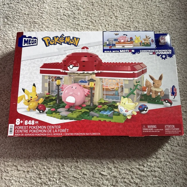 MEGA POKÉMON PLAYSET, Forest Pokemon Center Includes Pikachu, Chansey ...
