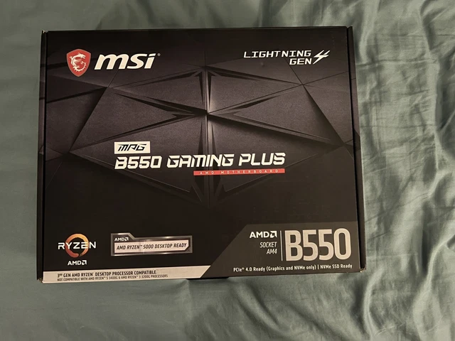 MSI MPG B550 Gaming Plus Desktop Motherboard, Black, Bad CPU Socket EUR ...