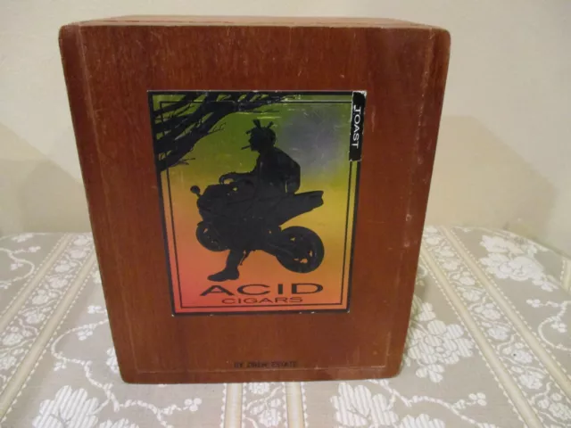 ACID CIGAR EMPTY Box by Drew Estate, Subculture,Toast 8 1/2 L x 7 ACID CIGAR EMPTY Box by Drew Estate, Subculture,Toast 8 1/2 L x 7