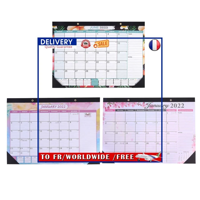 2022 DESK CALENDARS- 18 Monthly Desk / Wall Calendar January 2022 ...