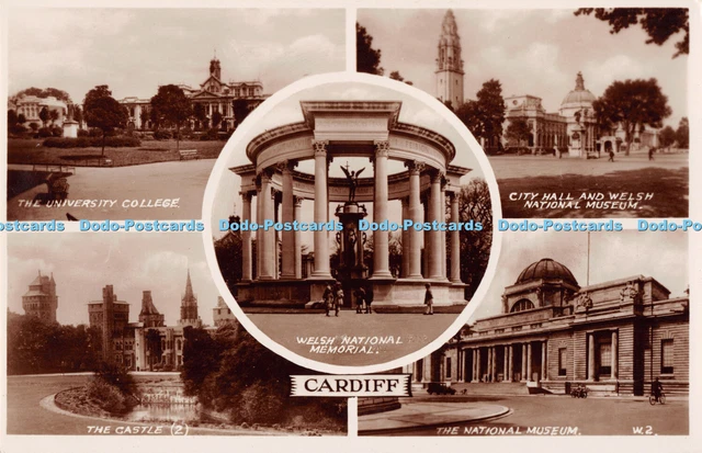 R250242 CARDIFF WELSH National Memorial The University College Rathaus ...