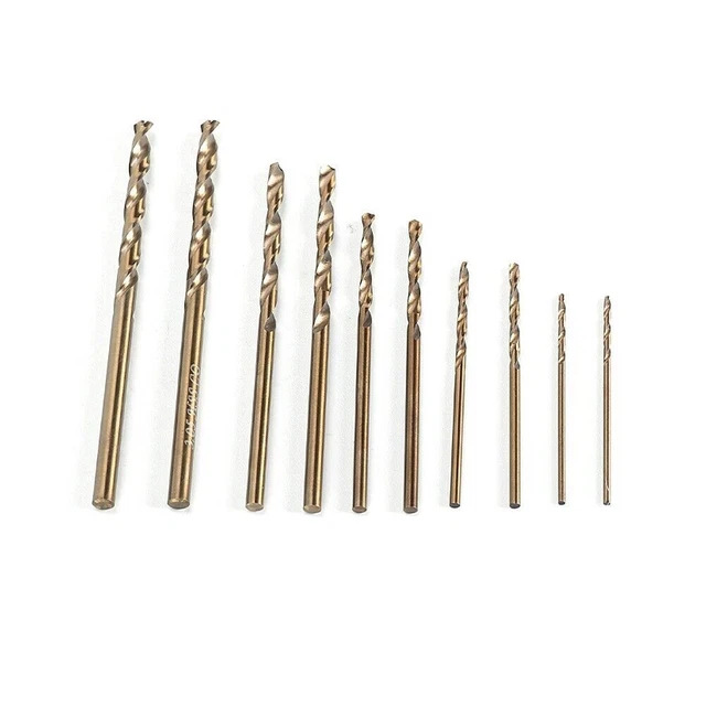 10PCS HSS M35 Cobalt Drill Bit 1mm 1.5mm 2mm 2.5mm 3mm used for Stainless Steel $10.39 - PicClick AU