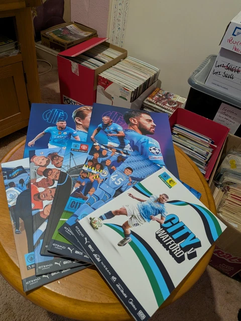 MANCHESTER CITY 2024/2025 Home Football Programmes x 8 (Bulk Lot) All ...