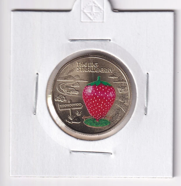 AUSTRALIAN: 2025 $1 Aussie Big Things 2. The Big Strawberry Coloured ...