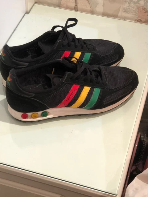 ADIDAS L.A TRAINER 9 Rasta/Jamaica Black £1.25 - PicClick UK
