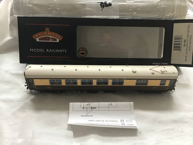 BACHMANN 39-300 BR Mk1 Sk Pullman Kitchen Second Car 332 With Lighting ...