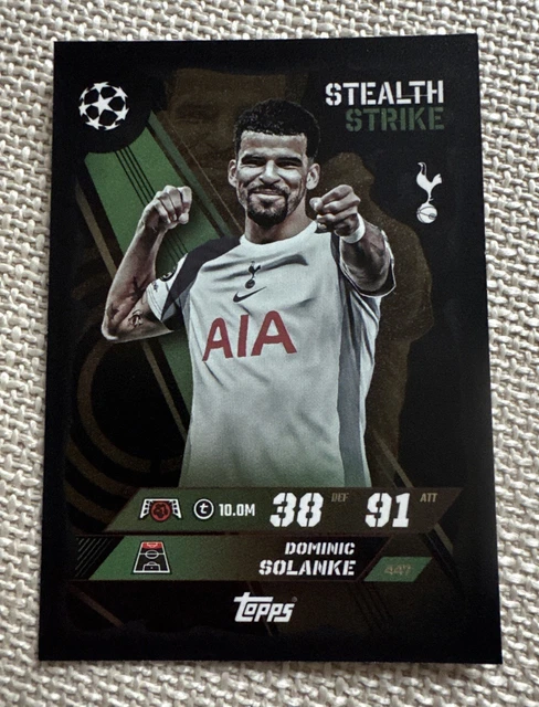 TOPPS MATCH ATTAX 2026 Dominic Solanke Spurs Stealth Strike MINT £0.99 ...